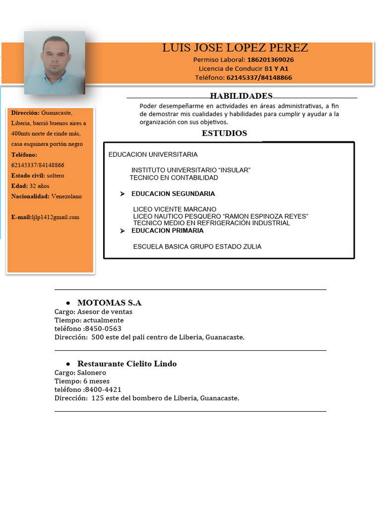 Curriculo Luis | PDF | Venezuela