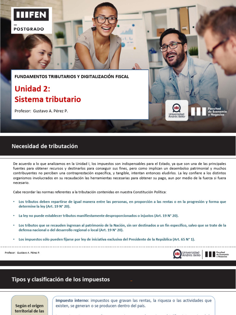 Unidad 2 - Sistema Tributario | Descargar gratis PDF | Impuestos | Correo