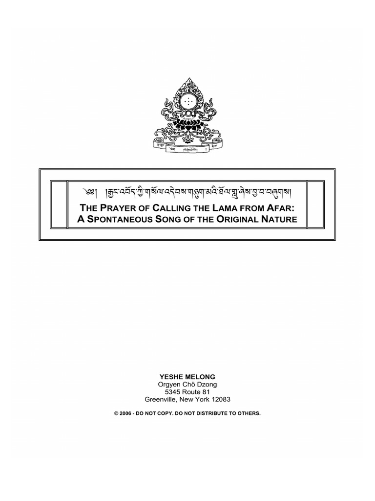 2 - Calling The Lama From Far | PDF