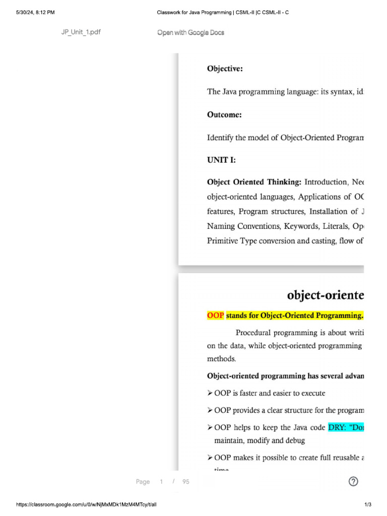 Java Object Oriented Programming | PDF Java Object Oriented Programming | PDF