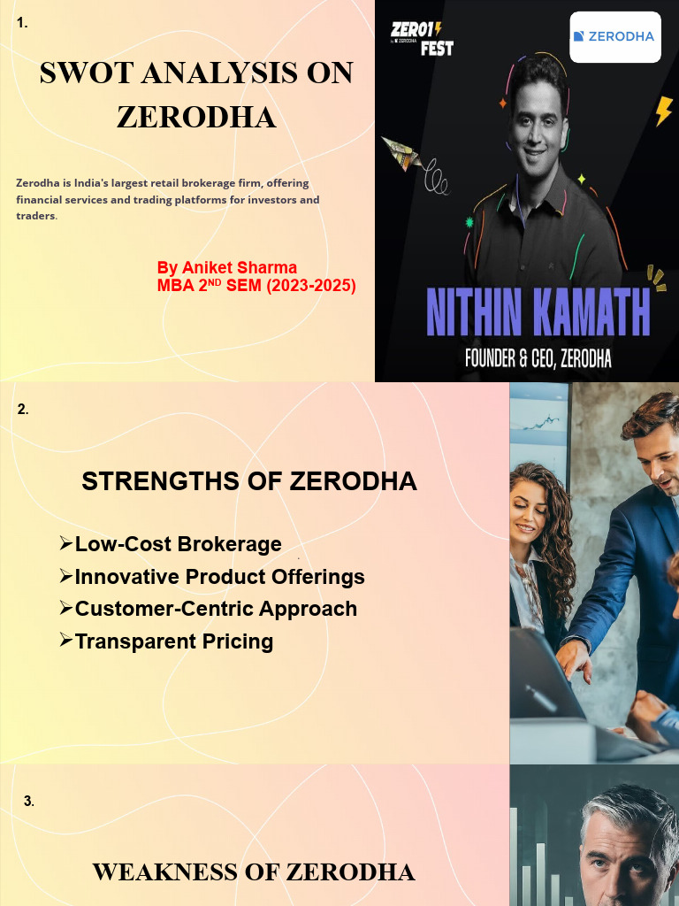 Swot Analyisis On Zerodha | PDF