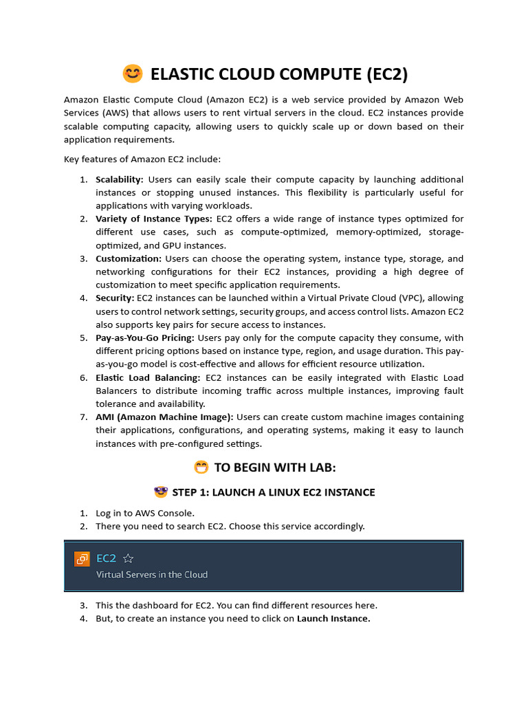 Ec2 Linux Instance | PDF | Cloud Computing | Information Technology Ec2 Linux Instance | PDF | Cloud Computing | Information Technology