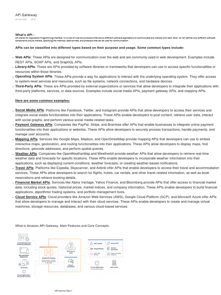 API Gateway | PDF | Amazon Web Services | Anonymous Function