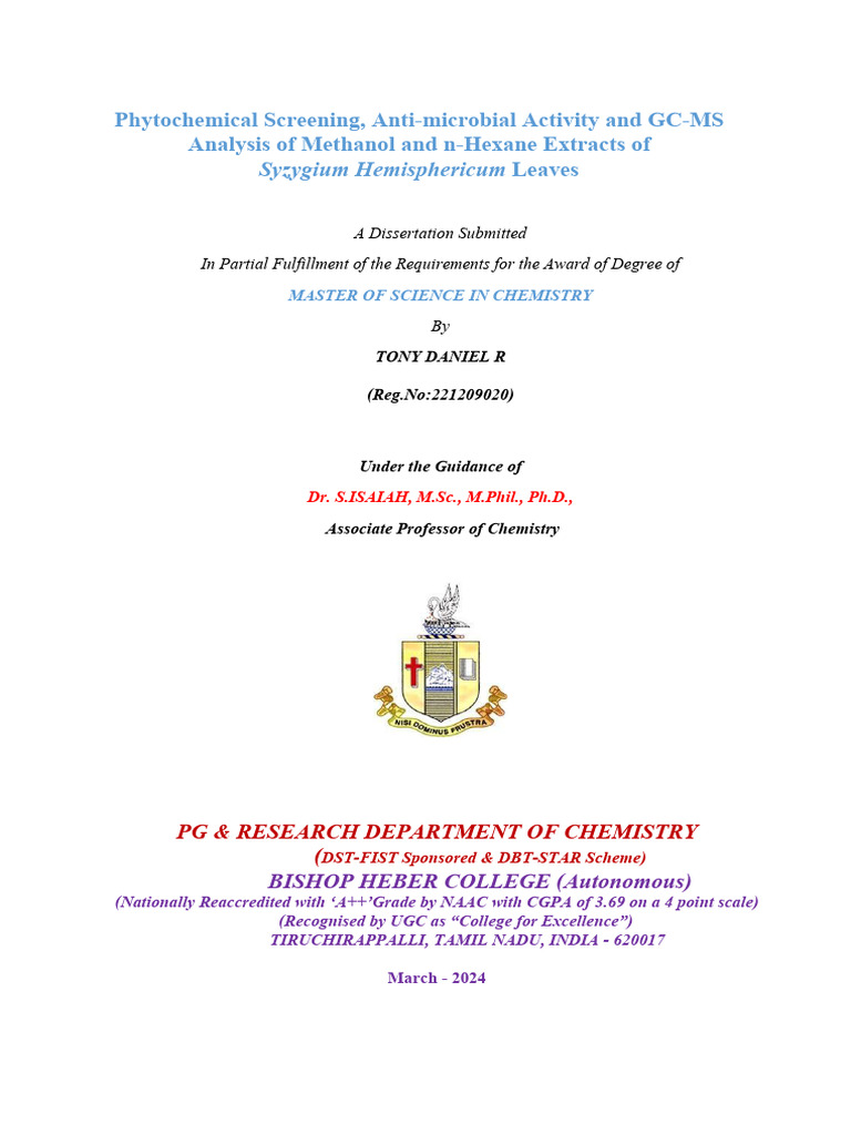 Thesis (Final Copy) | PDF | Ultraviolet–Visible Spectroscopy | Gas ...