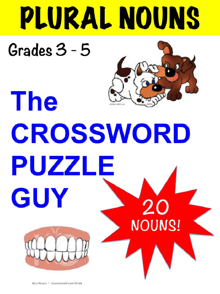 Teachers' Guide to Plural Nouns | PDF | Crossword | Learning