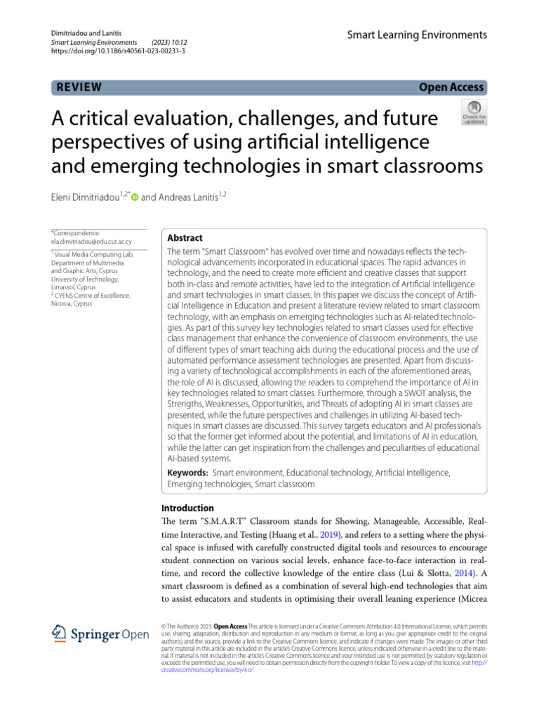 A Critical Evaluation, Challenges, And Future Perspectives of Using ... A Critical Evaluation, Challenges, And Future Perspectives of Using ...