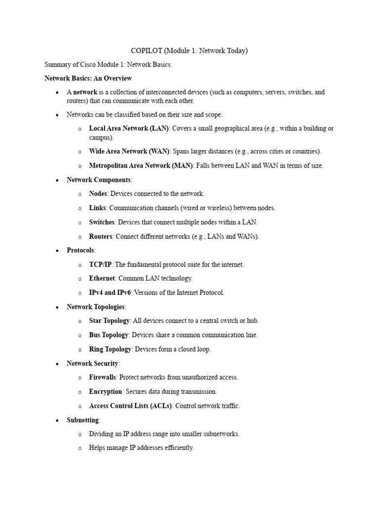Overview Of Networking Basics Pdf Computer Network Internet Protocols