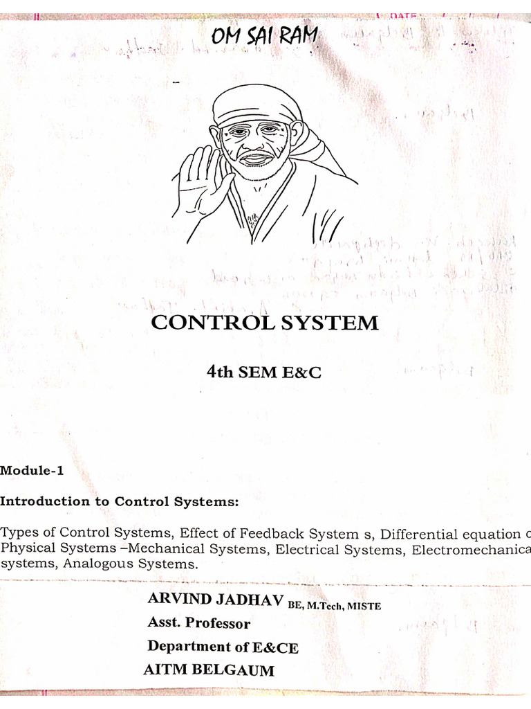 Control System Module 1 1 | PDF