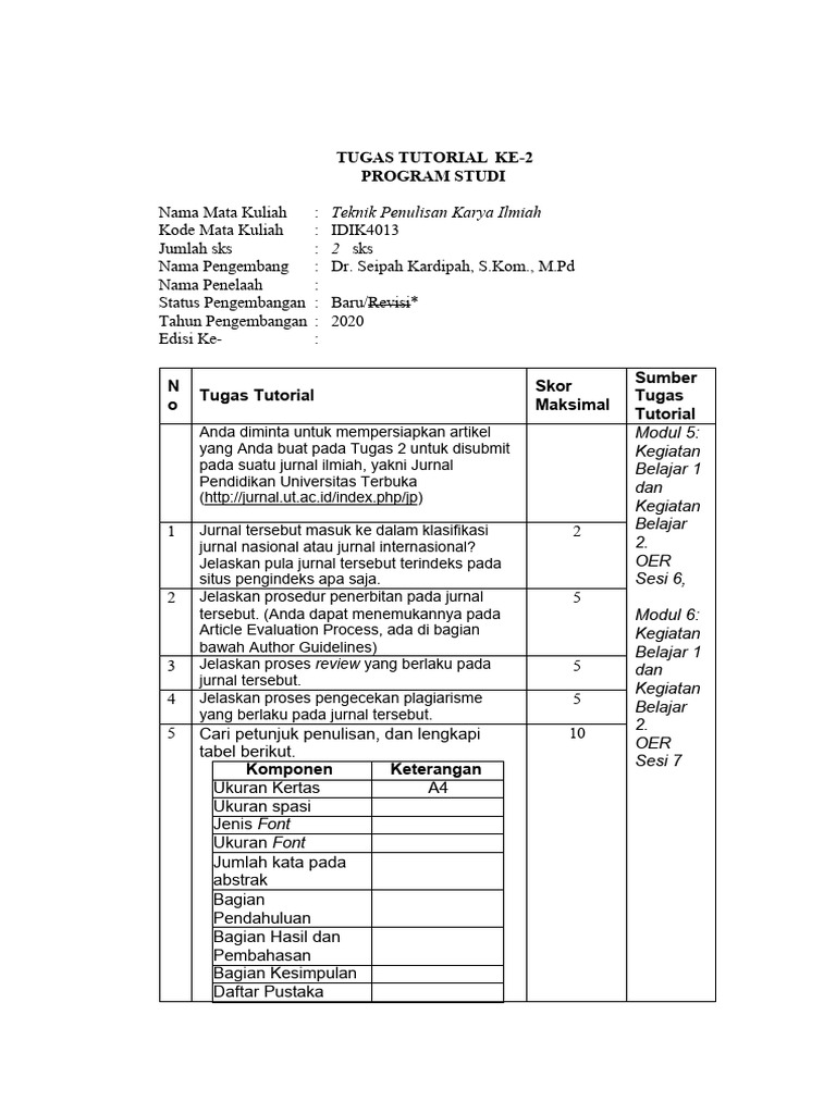 Tugas Tutorial 3 | PDF