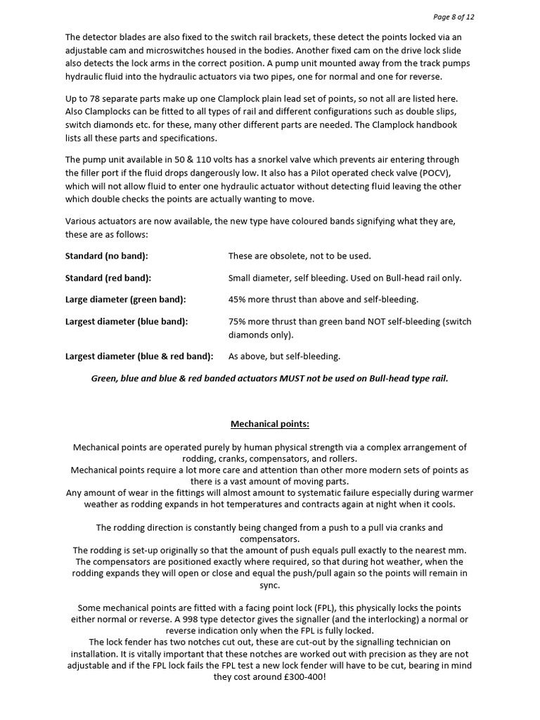Basic Introduction To Points Pages 8 To 12 of 12 | PDF | Switch | Machines Basic Introduction To Points Pages 8 To 12 of 12 | PDF | Switch | Machines