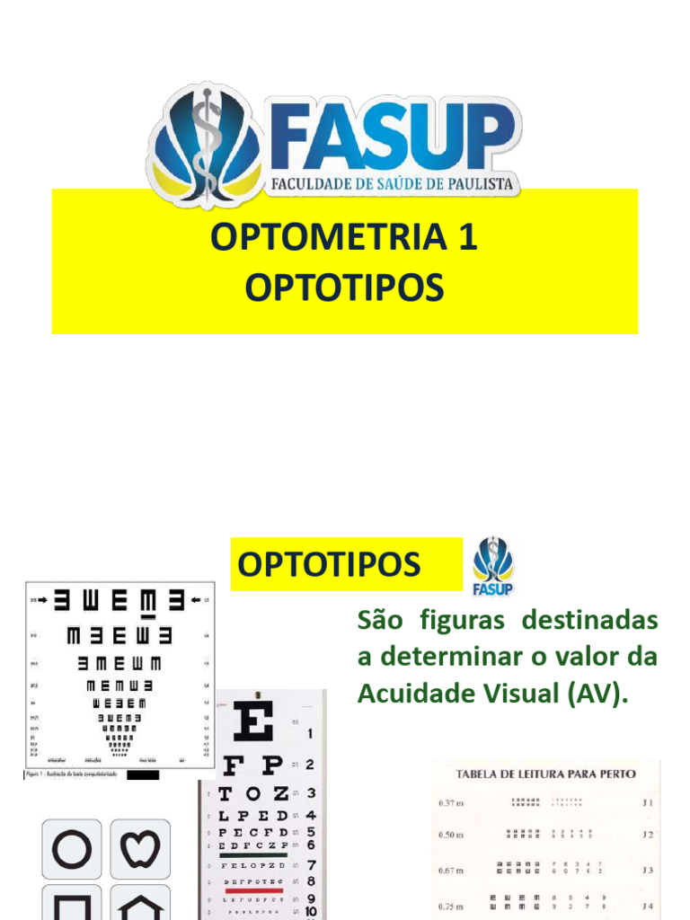 4.opto 1 - Optotipos | Download grátis PDF | Contraste (visão ...