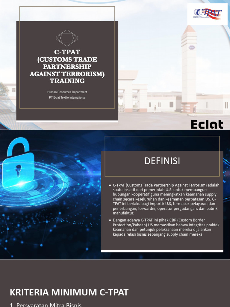Materi Training C-TPAT | PDF