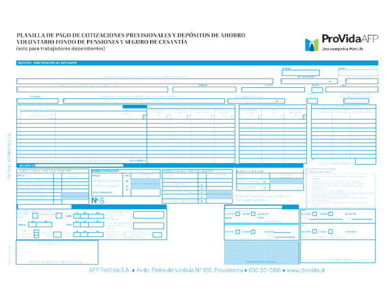 Planilla Provida | PDF