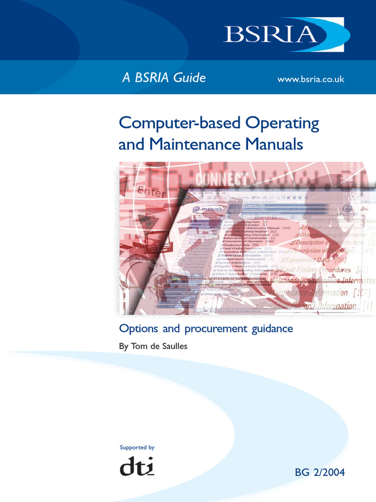 Computer-Based O&M Manuals Guide | PDF | Proprietary Software | Software