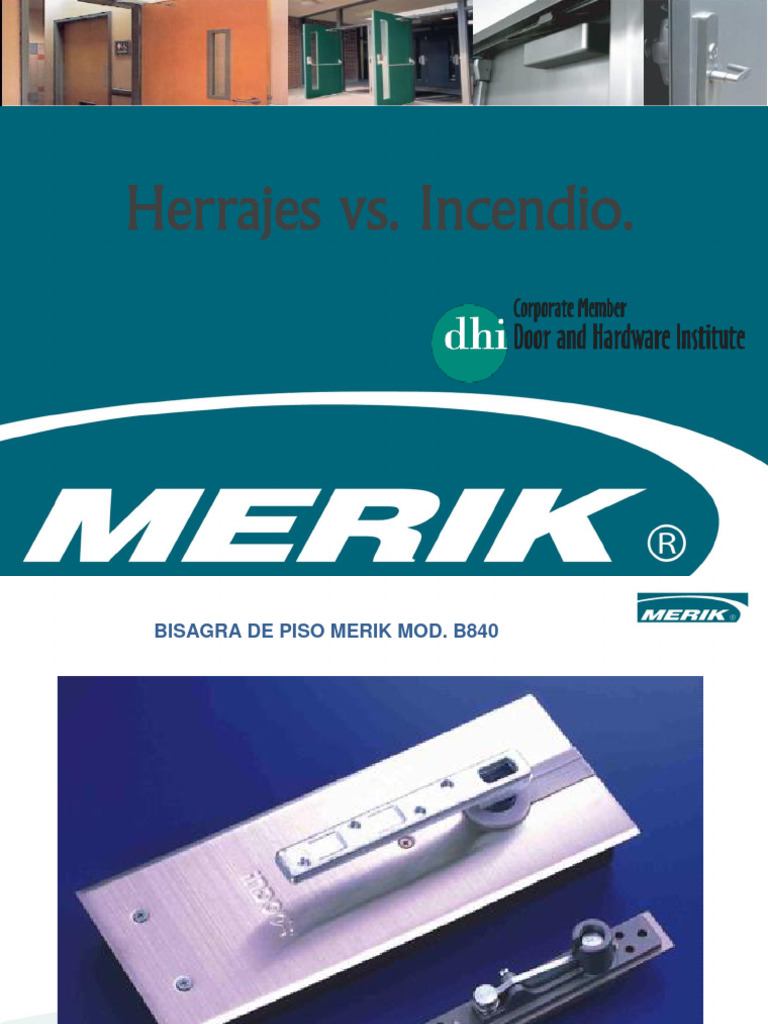 Ficha Tecnicas Herrajes Merik | PDF | Tornillo | Acero