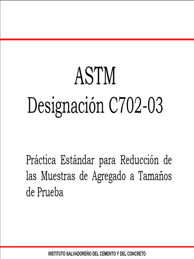 2 - Astm C702-98 | PDF | Hormigón | Cemento