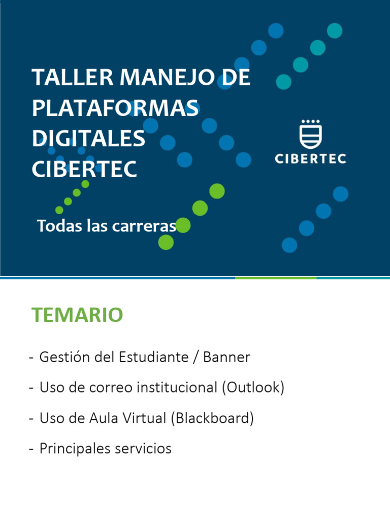 Taller de Manejo de Plataformas Cibertec | PDF