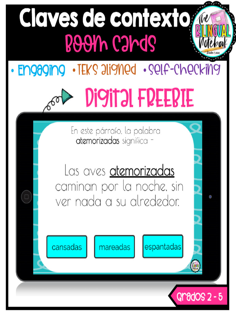 Boom Cards: Claves de Contexto para Grados 2-5 | PDF