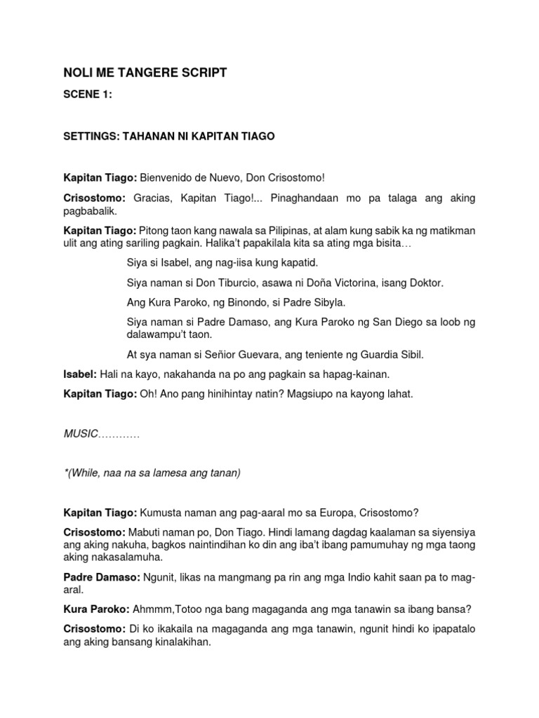 NOLI-ME-TANGERE_SCRIPT | PDF