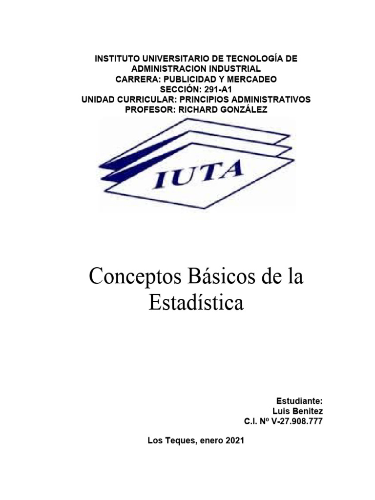 Conceptos Básicos de La Estadística | PDF | Histograma | Muestreo (Estadísticas)