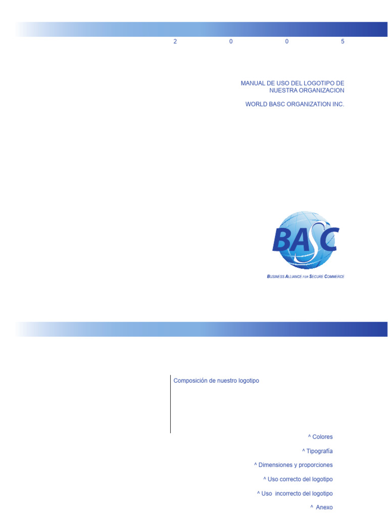 Manual de Uso del Logo BASC | PDF | Texto | Impresión