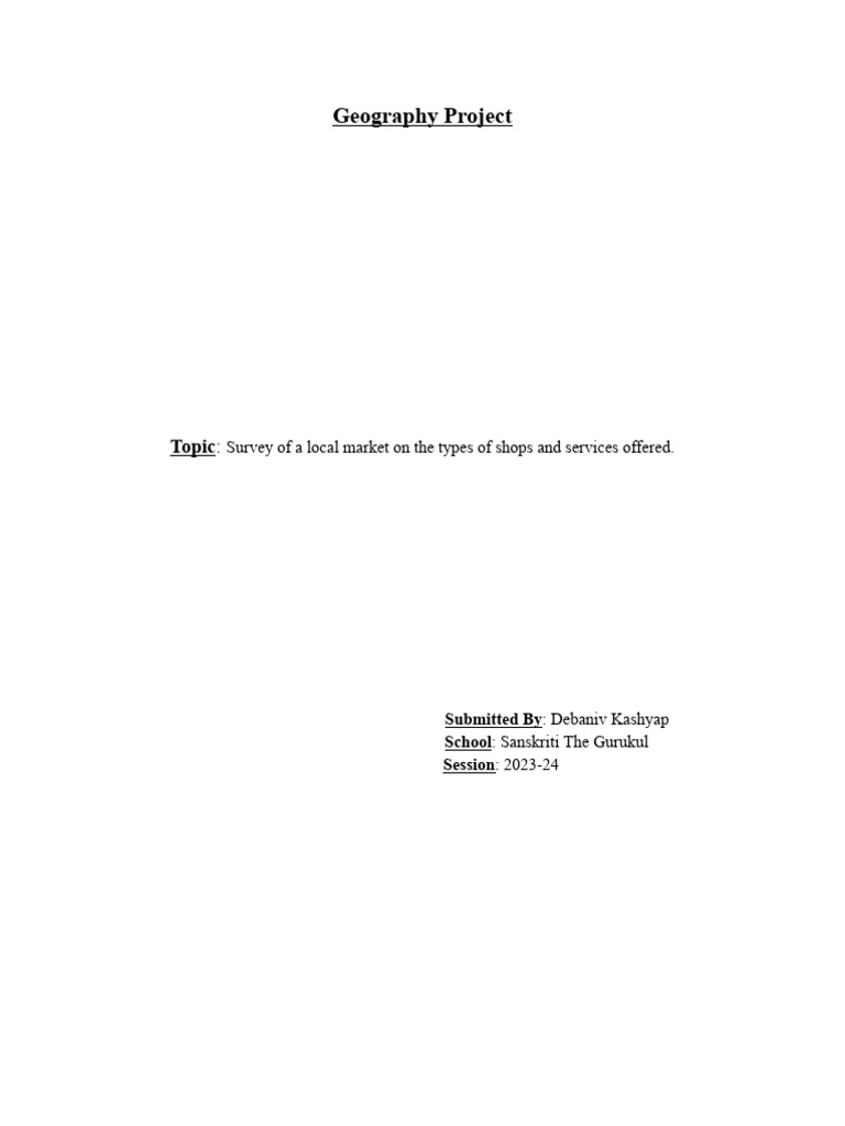 Geography Project | PDF | Earth Sciences