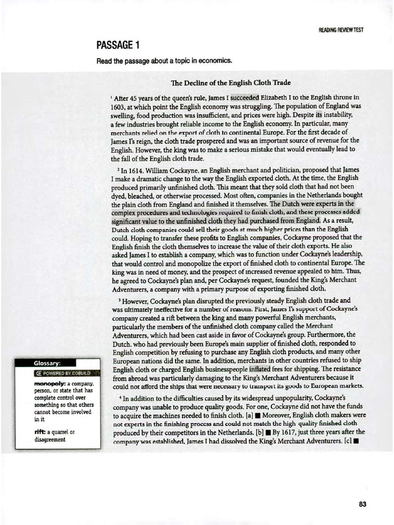 3 Passage Exercise | PDF