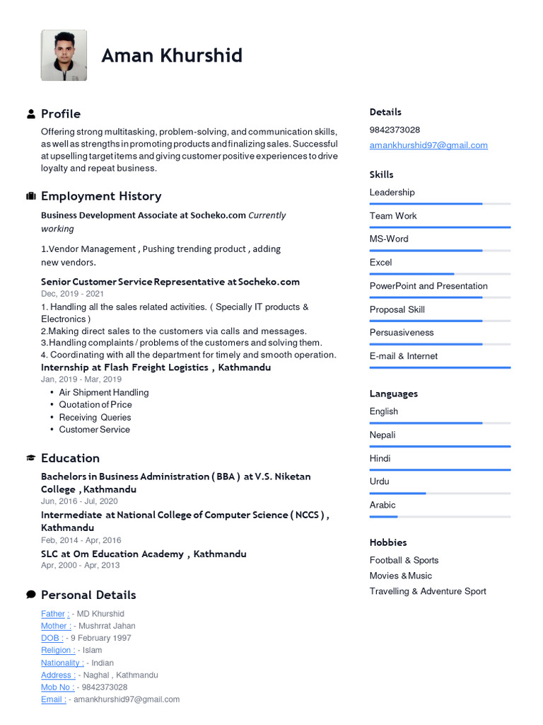Aman CV Updated | Download Free PDF | Computing