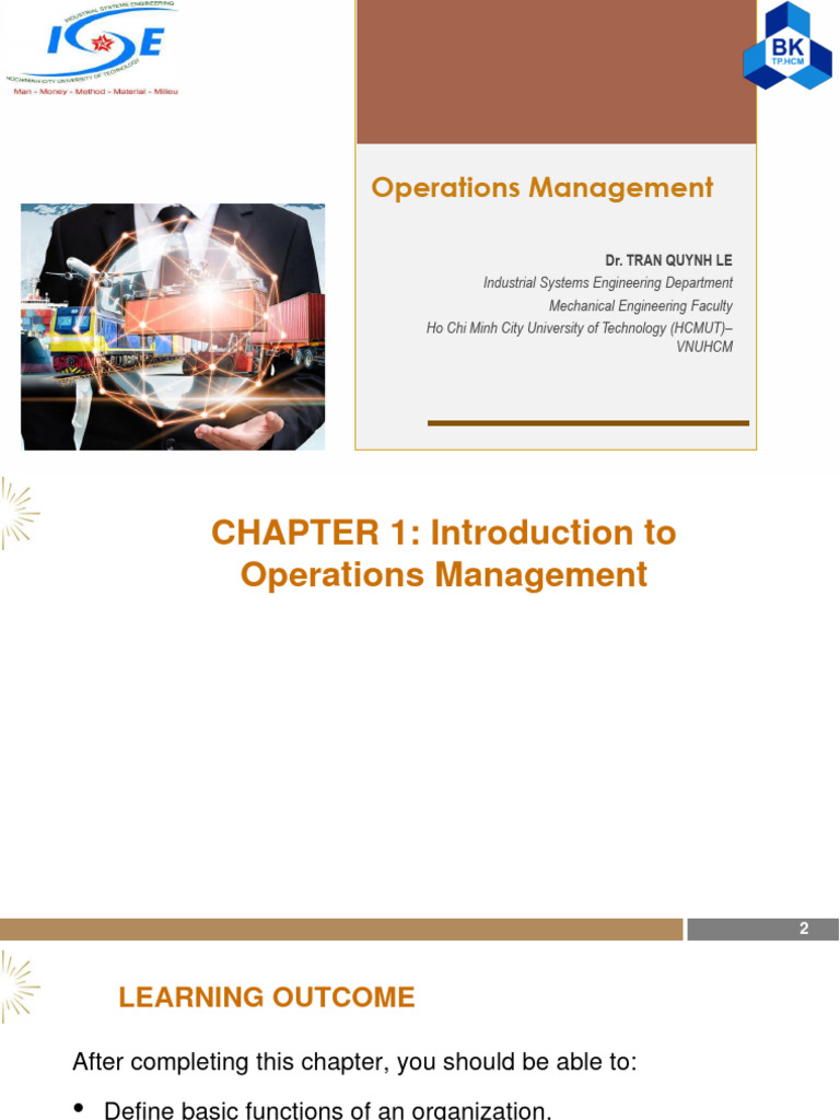 1.OM. Chapter 1 | PDF | Operations Management | Goods