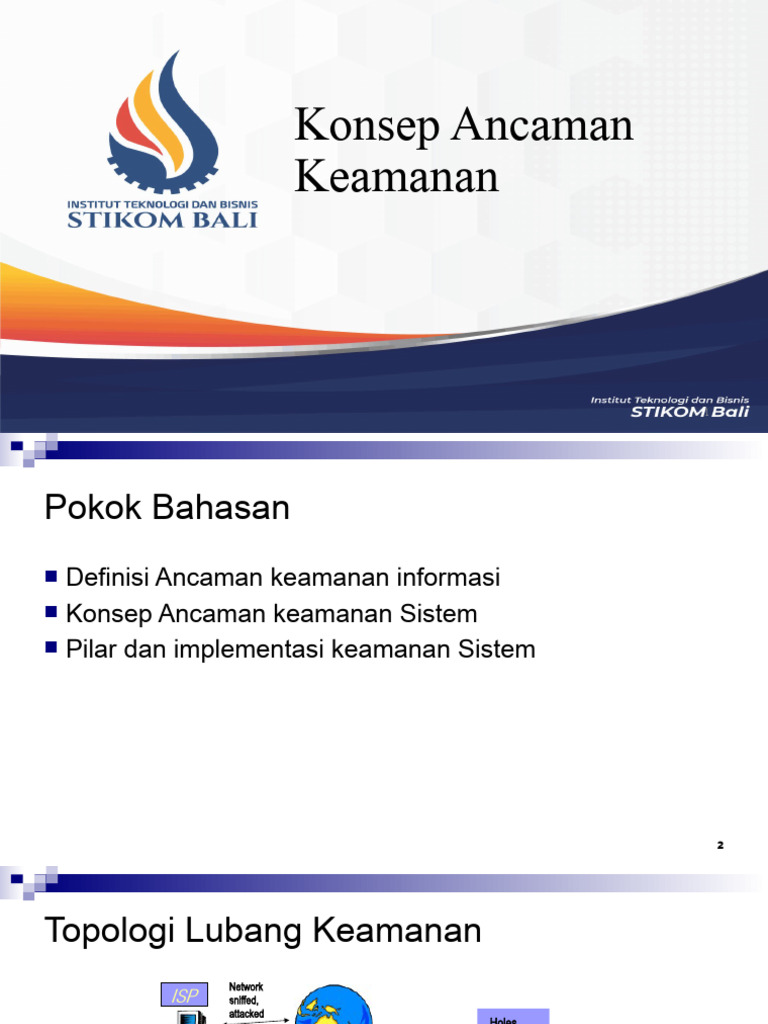 Ancaman dan Pilar Keamanan Informasi | PDF