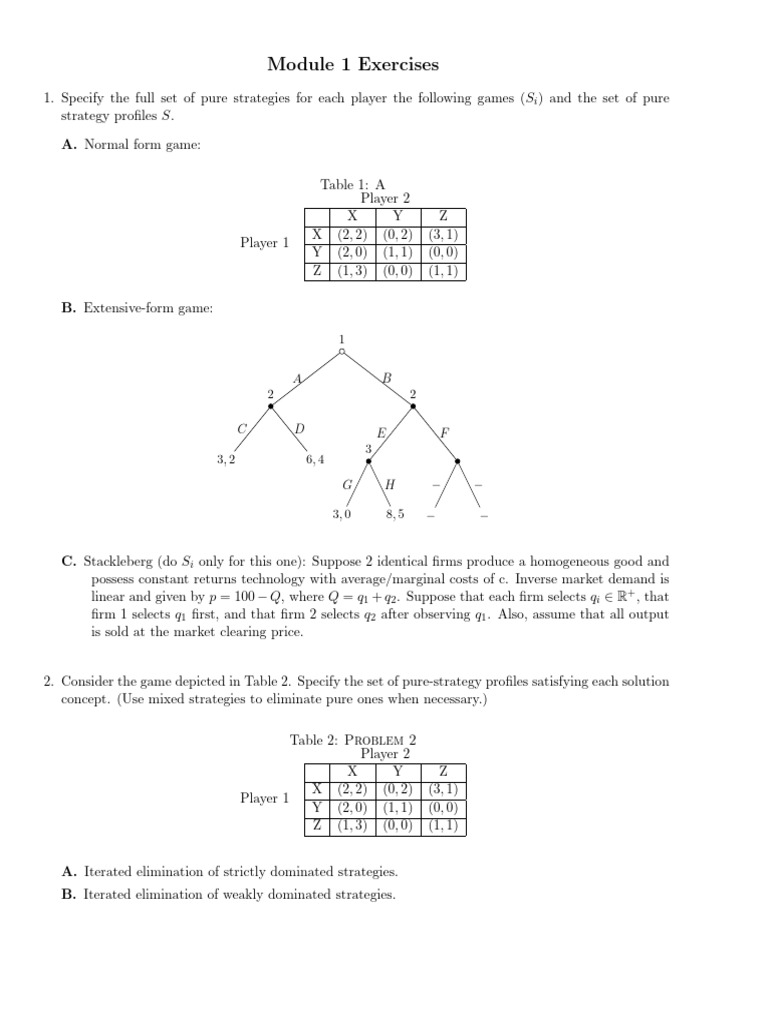 Module 1 Exercises | PDF