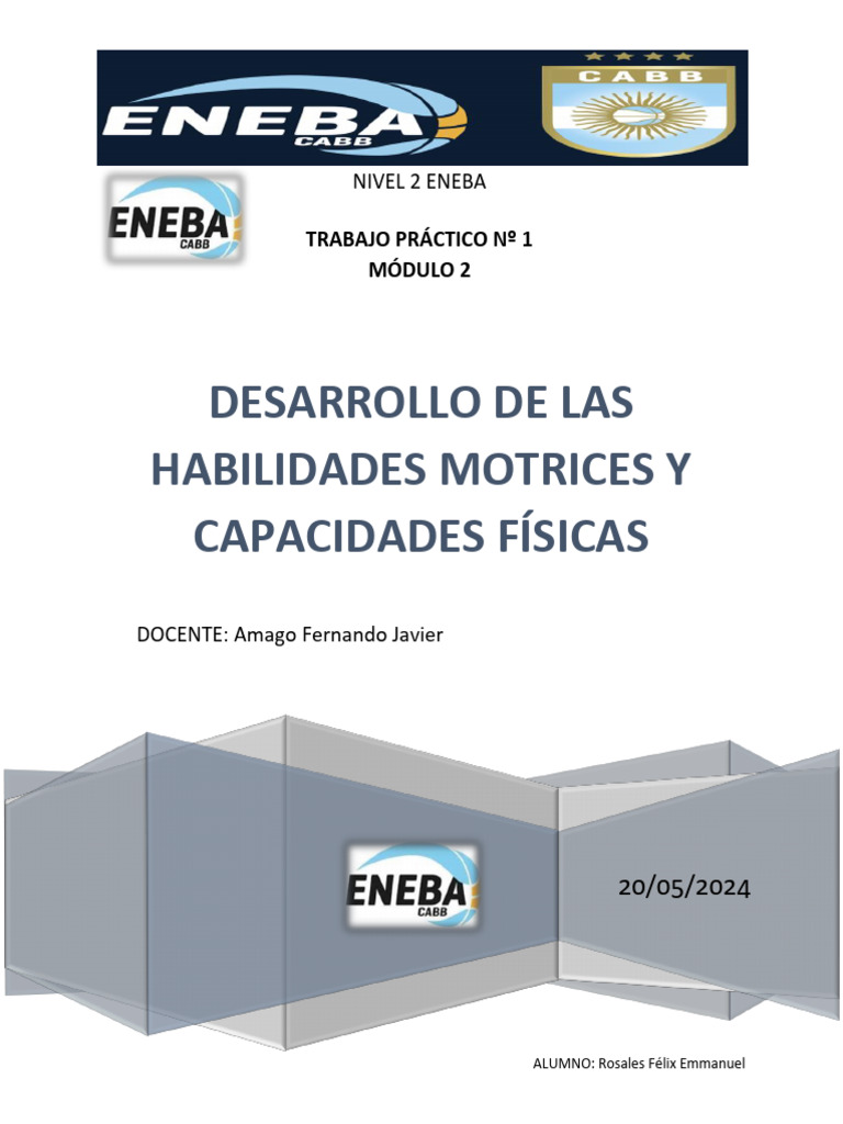 NIVEL 2 ENEBA. TPNº1 Rosales | PDF | Flexibilidad (anatomía) | Entrenamiento de fuerza