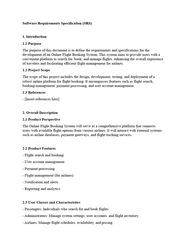 Srs Example | PDF | Databases | Application Software