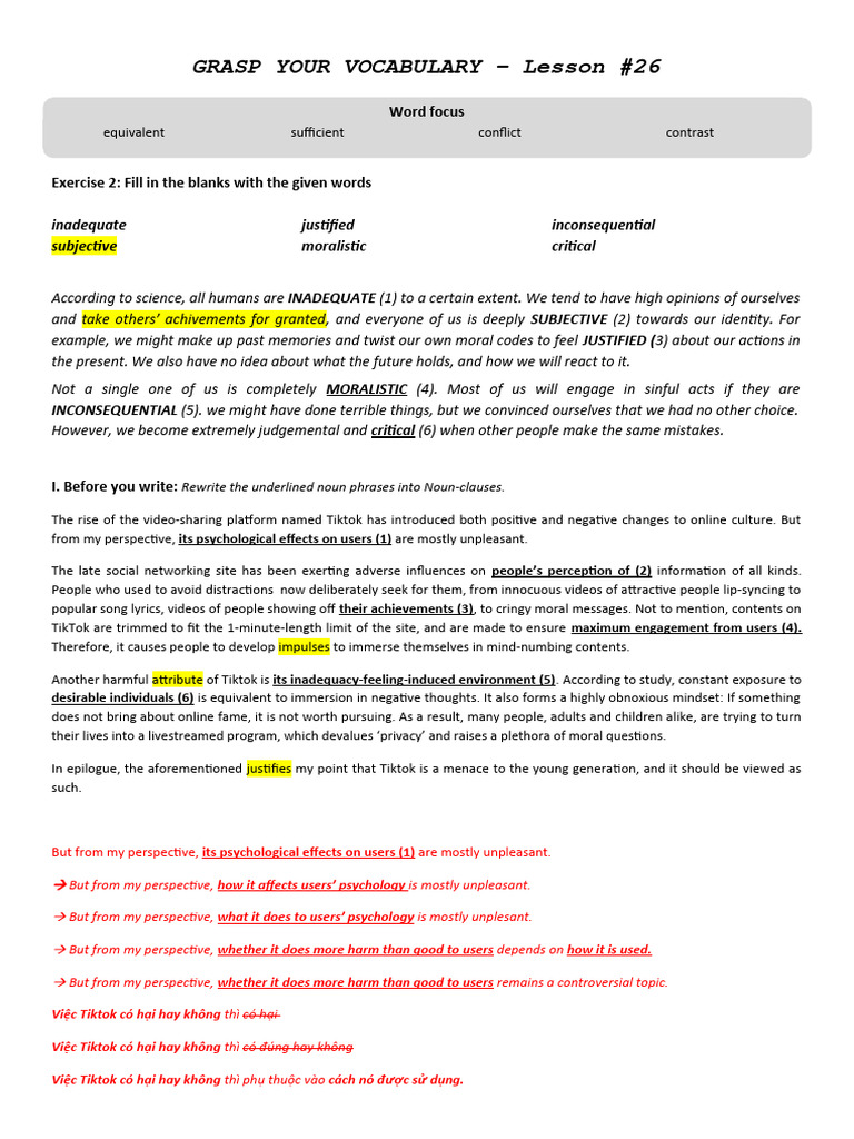 NLTA Lesson 26 | PDF | Morality | Social Networking Service