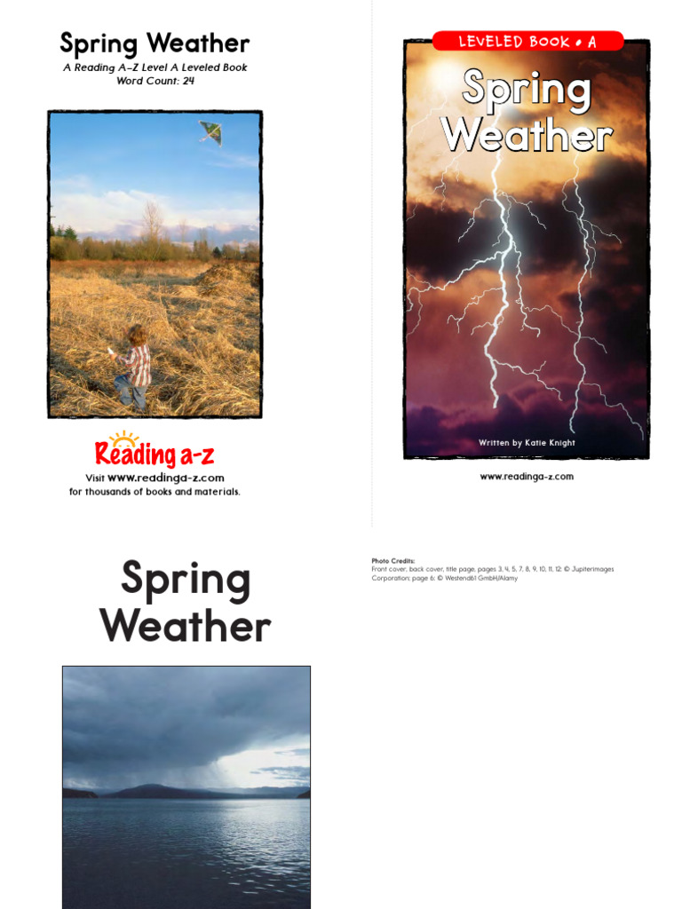 RAZ-A 012 Spring Weather | Download Free PDF | Linguistics | Human ...