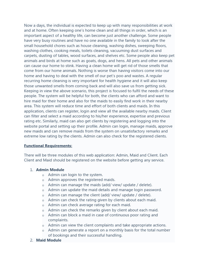 Maid | PDF | Housekeeping
