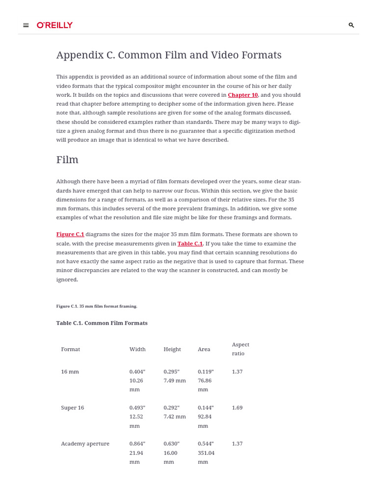 Common Film and Video Formats Guide | PDF | Digital Television ...