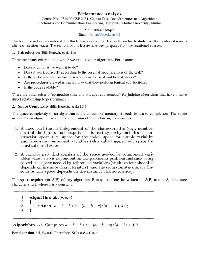 Lecture 10 | PDF | Time Complexity | Algorithms Lecture 10 | PDF | Time Complexity | Algorithms