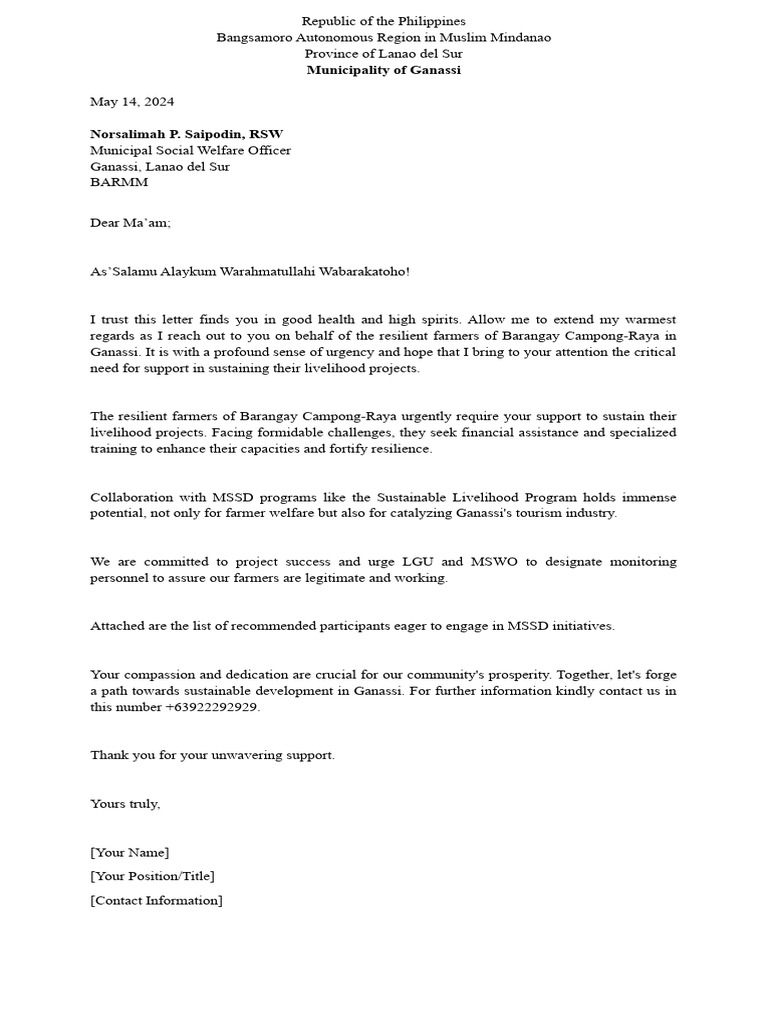 Letter To Mswo of Ganassi | PDF