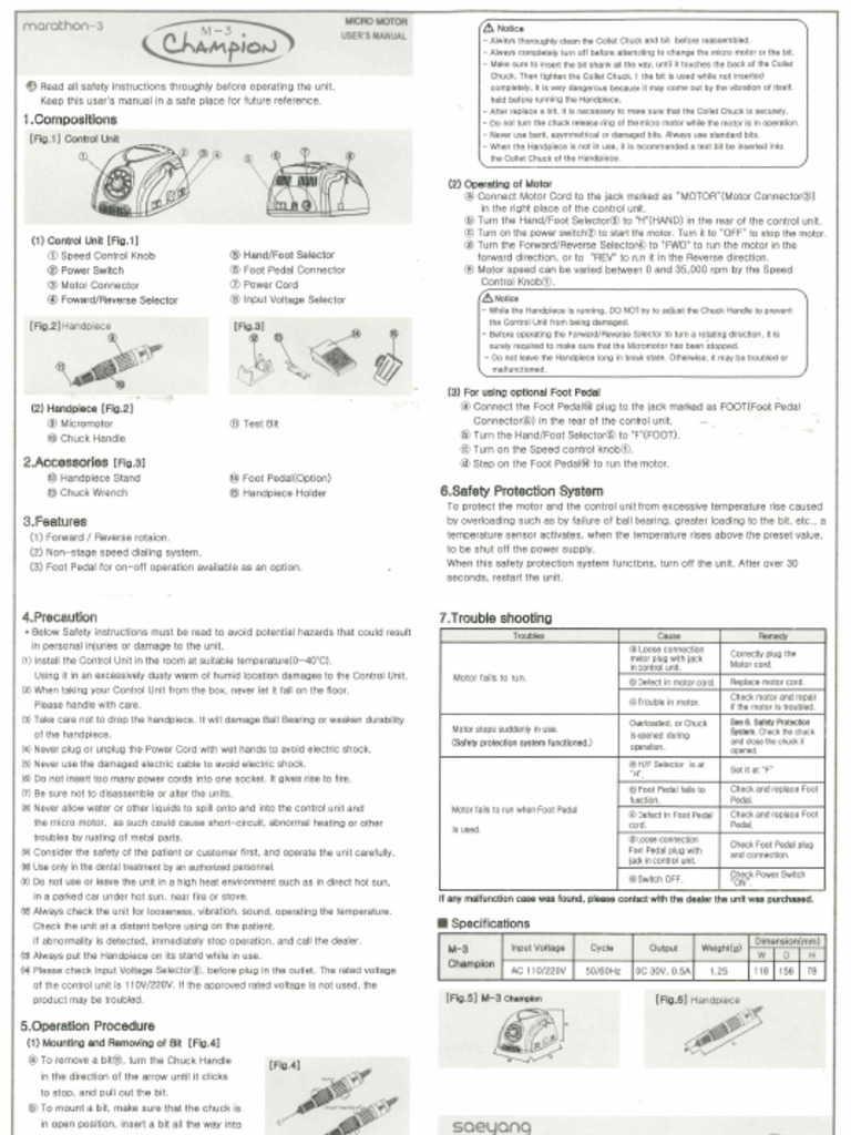 User Guide Marathon 3 User Manual | PDF