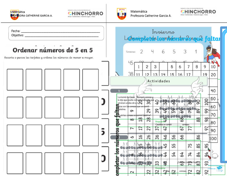 Guia Contar de 2 en 2 y de 5 en 5 | PDF