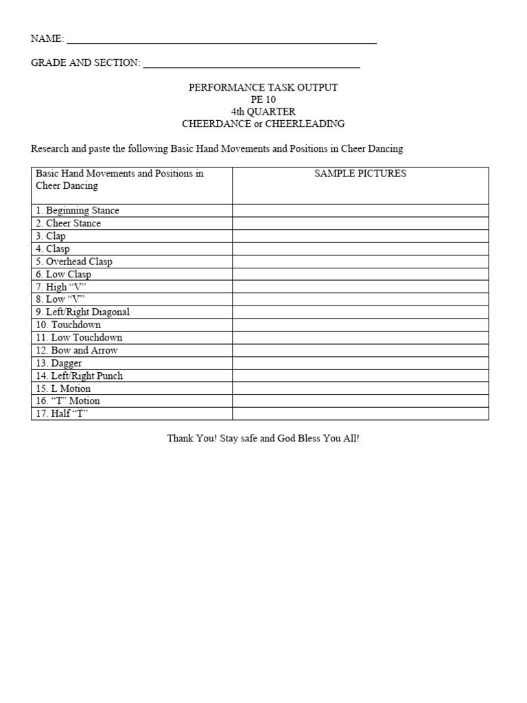 Cheerdance Research Output 10 4q | PDF