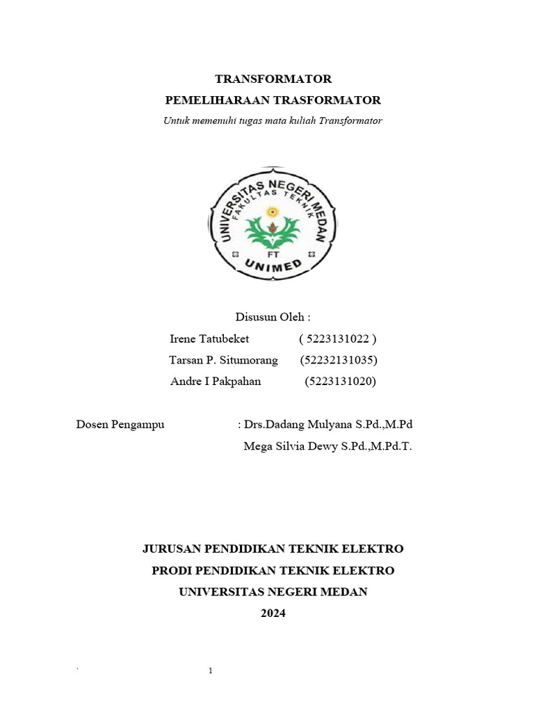 Pemeliharaan Transformator Optimal | PDF