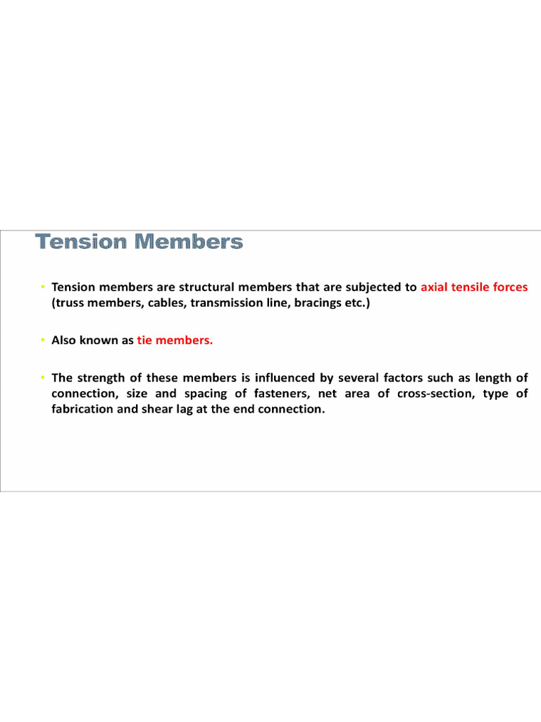 Module 2 Tension and Compression Member | PDF