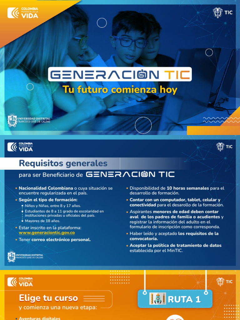 Brochure Generacion Tic | PDF | Informática | Ciencias de la Computación