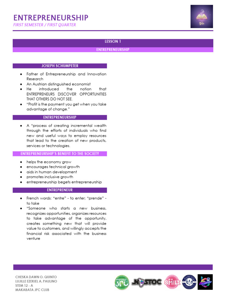 Entrepreneurship | PDF | Pricing | Entrepreneurship