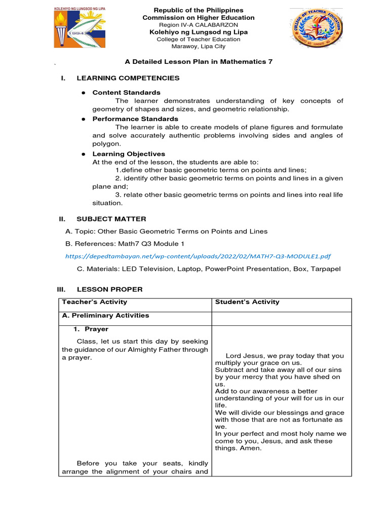 DLP-Q3-L2.Princess Anna | PDF | Line (Geometry) | Geometry