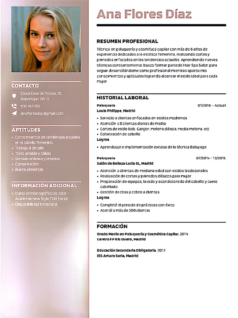 Currículum Sample | PDF