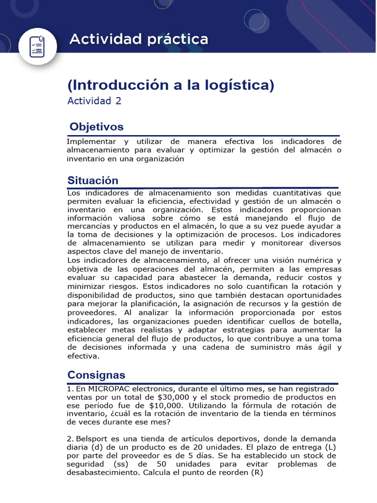 Instrucciones Api2 | PDF | Logística | Business