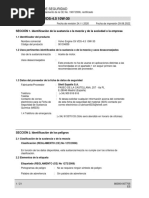 Tóner: Hoja de Seguridad y Peligros | PDF | Toxicidad | Residuos